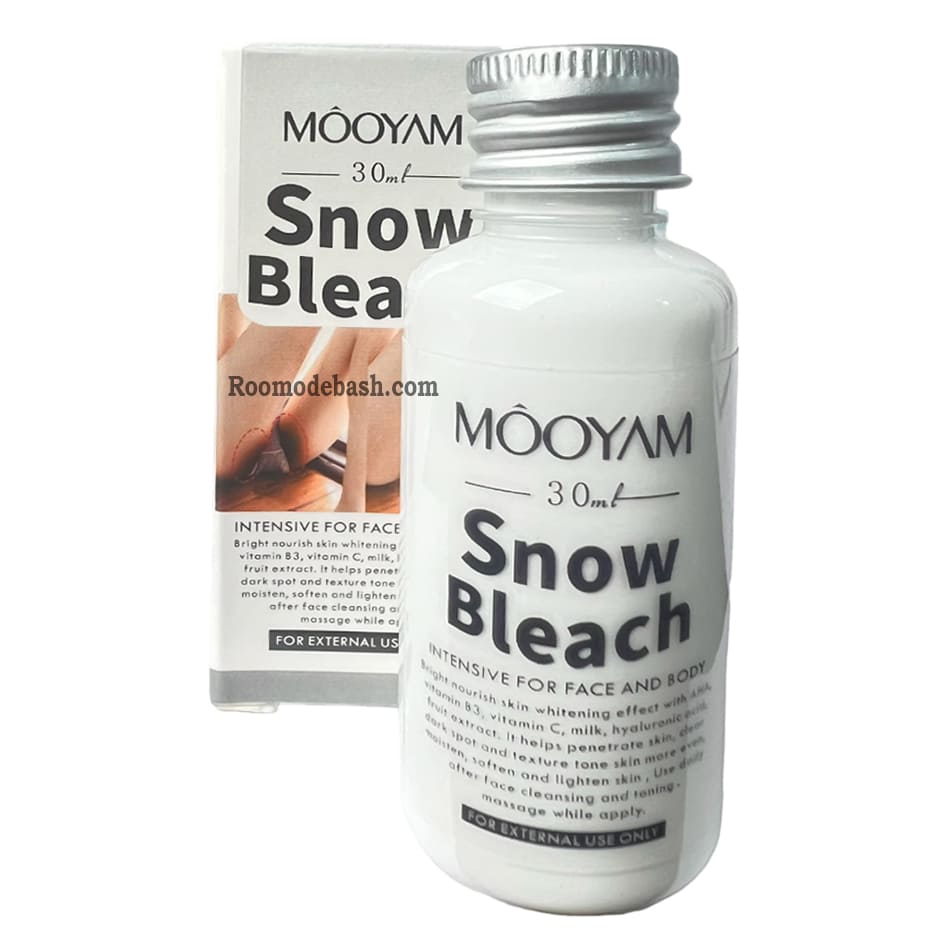 کرم سفید کننده صورت و بدن مویام مدل Snow Bleach